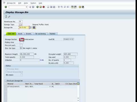 SAP LS03N Display Storage Bin