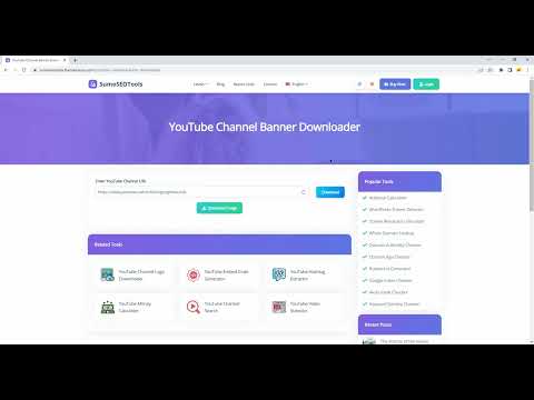 YouTube Channel Banner Downloader | SumoSEOTools
