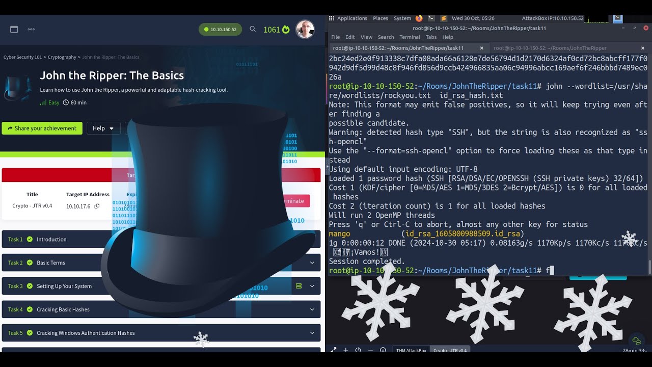 TryHackMe John the Ripper: The Basics hash cracking | Cyber Security 101 | SAL1