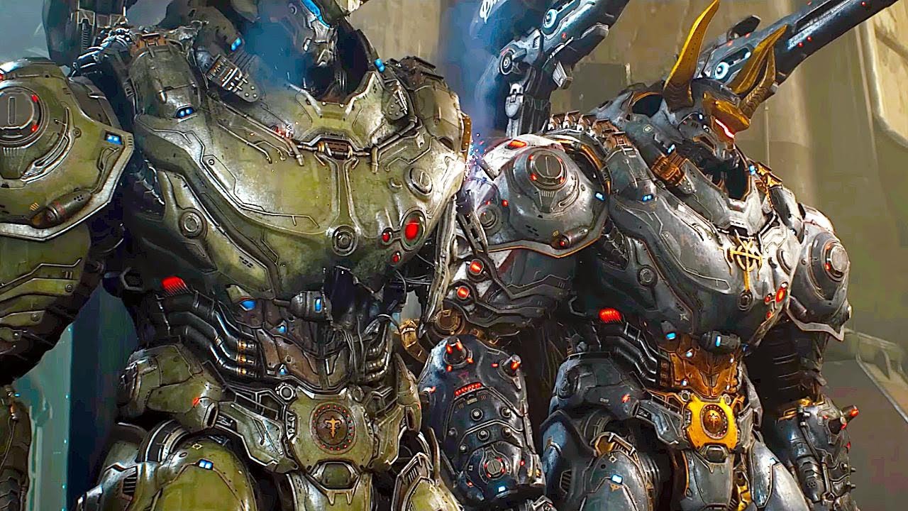 Atlan Mech Army Battle Scene - Doom The Dark Ages