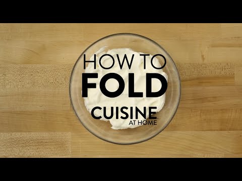 How to Fold Ingredients for Baking | Cuisine at Home