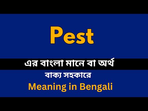 Pest Meaning in Bengali /Pest শব্দের বাংলা ভাষায় অর্থ অথবা মানে কি