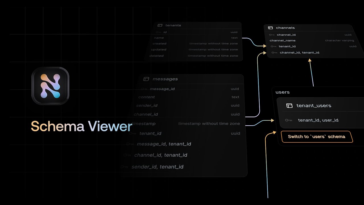 Nile's Schema Visualizer for Postgres