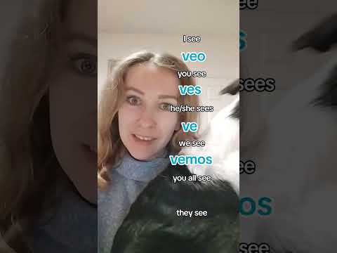 Conjugation of the verb ver - to see, to watch #spanishforbeginners