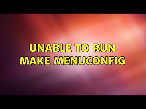 Unable to run make menuconfig (2 Solutions!!)