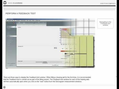 How to perform a feedback test with Widex Compass