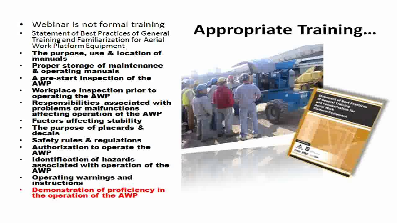 Operator Up Lift Trucks and Aerial Work Platforms: Best Practices