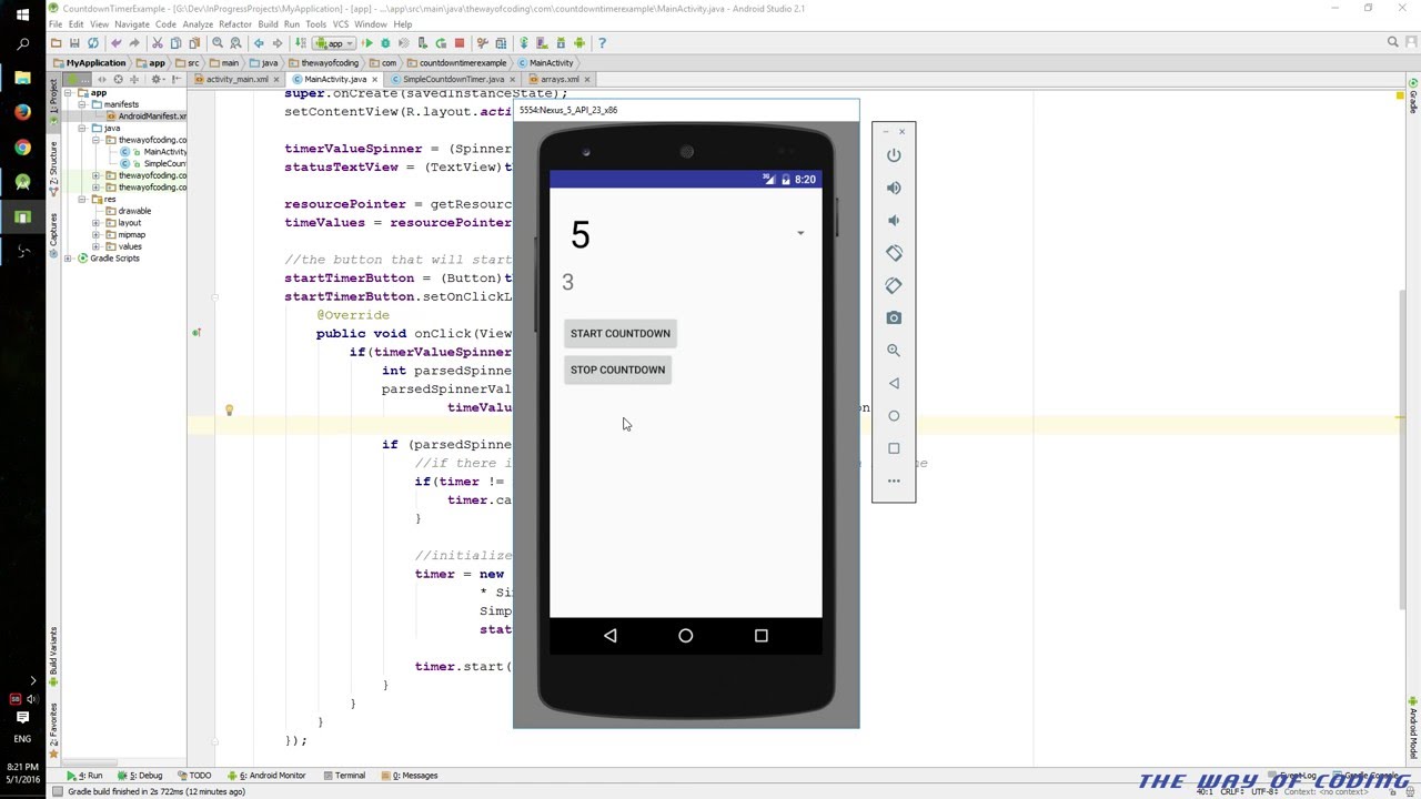 Android: Using The CountDownTimer Class