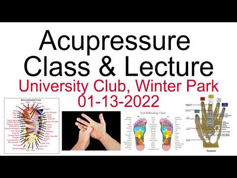 Acupressure for Common Ailments (online lecture) | Mind and Body ...
