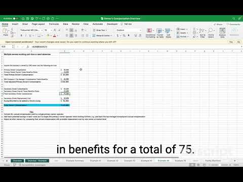 How to Calculate Owner's Compensation