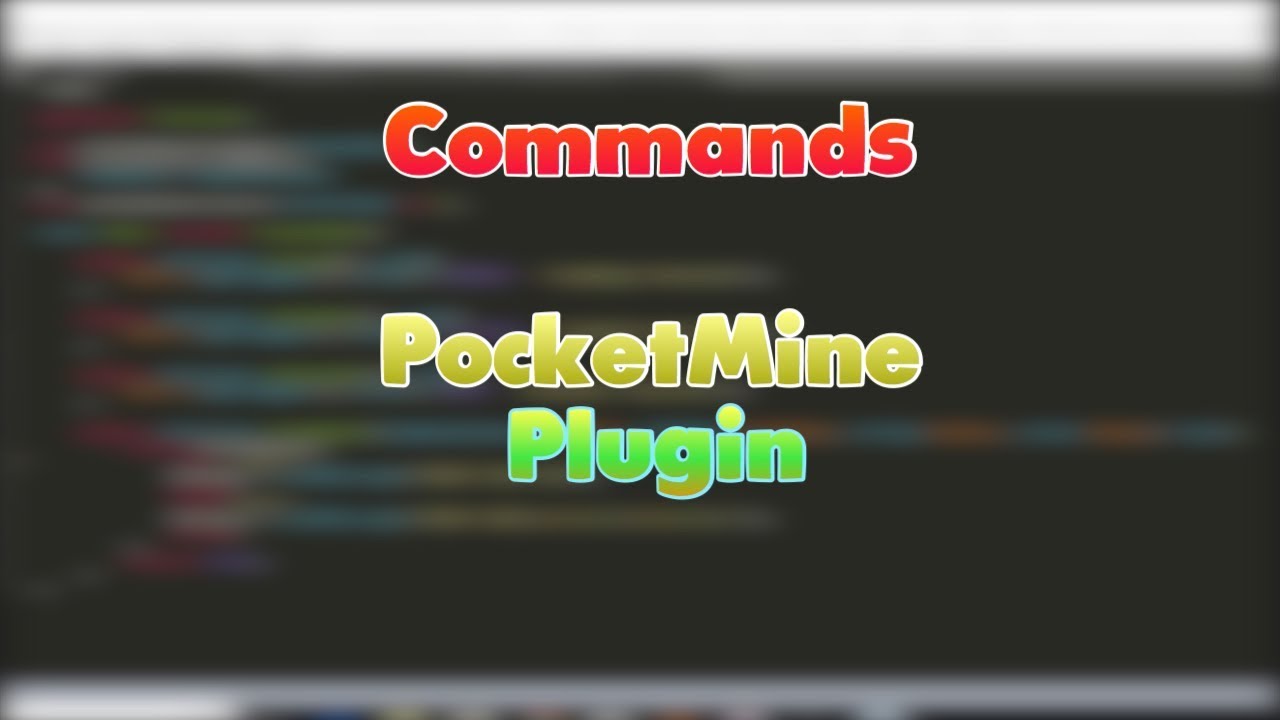 Commands - Coding PocketMine Plugin