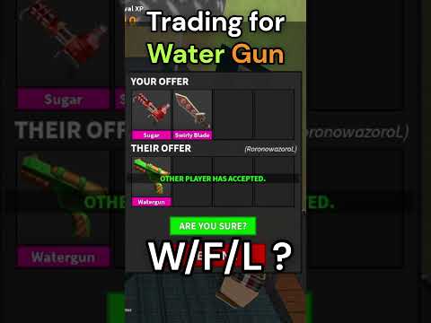 Trading for Watergun Godly in Murder Mystery 2