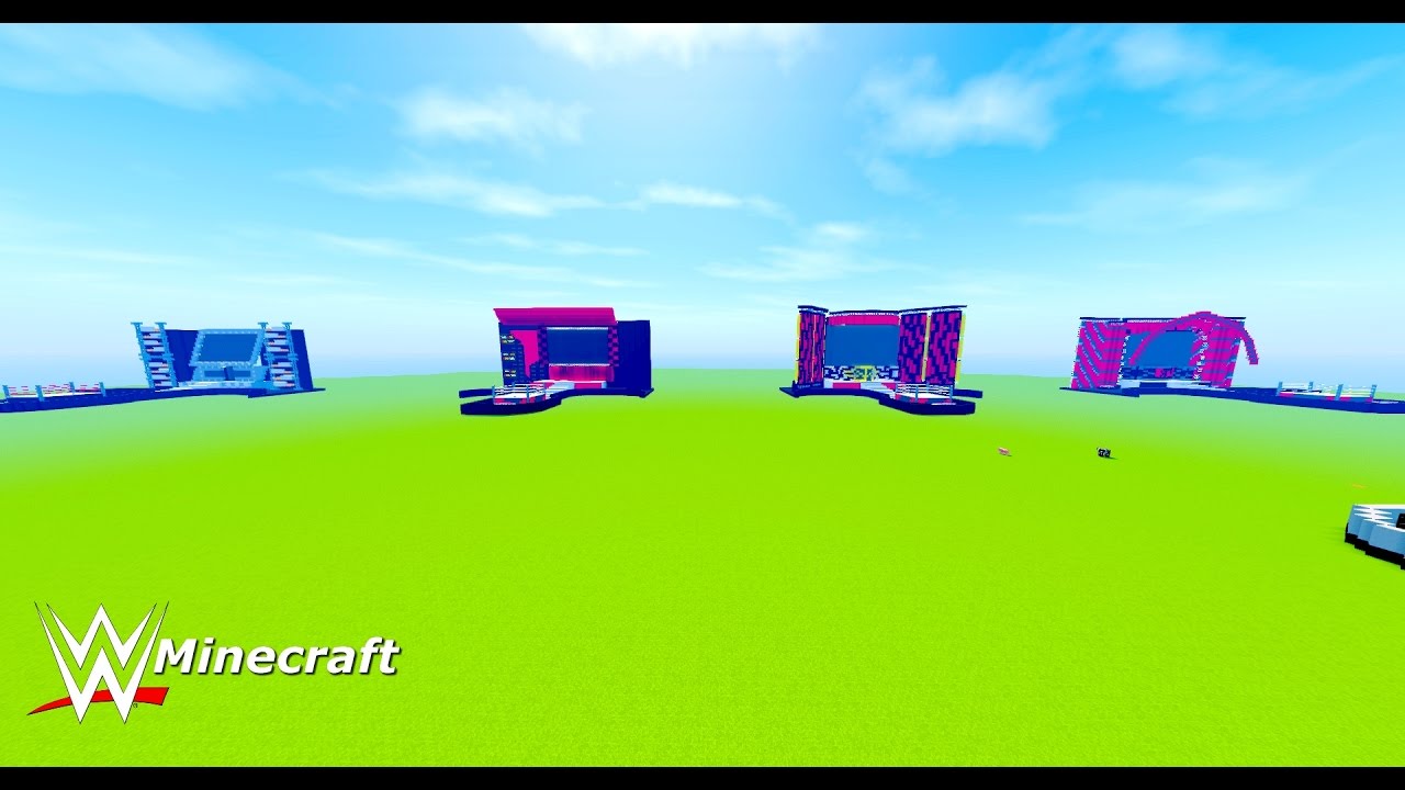 WWE: Minecraft [Raw Stage (2005-2017)+ SmackDown Stage 2017]
