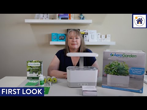 First Look: AeroGarden Harvest with Gourmet Herb Seed Pod Kit a Hydroponic Indoor Garden