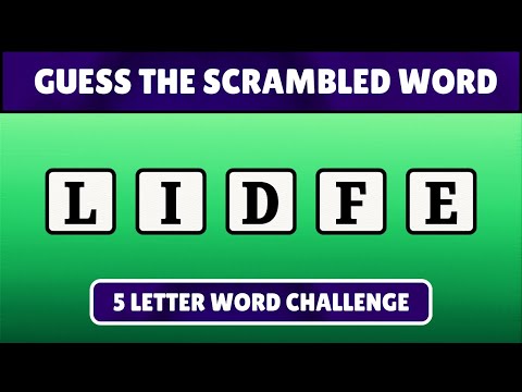 Scrambled Word Game - 5 Letter Words | 5 Letter Word Challenge | Quiz World Sunita