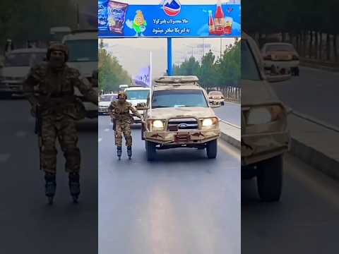 Afghanistan military skating show 😱😱#ytshorts
