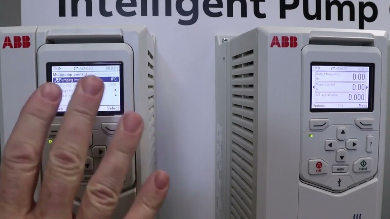 ABB ACH580 Variable Frequency Drive Intelligent Pump Control Setup