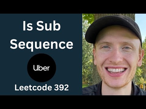 Is Subsequence - Leetcode 392 - Arrays and Strings (Python) Video Lecture