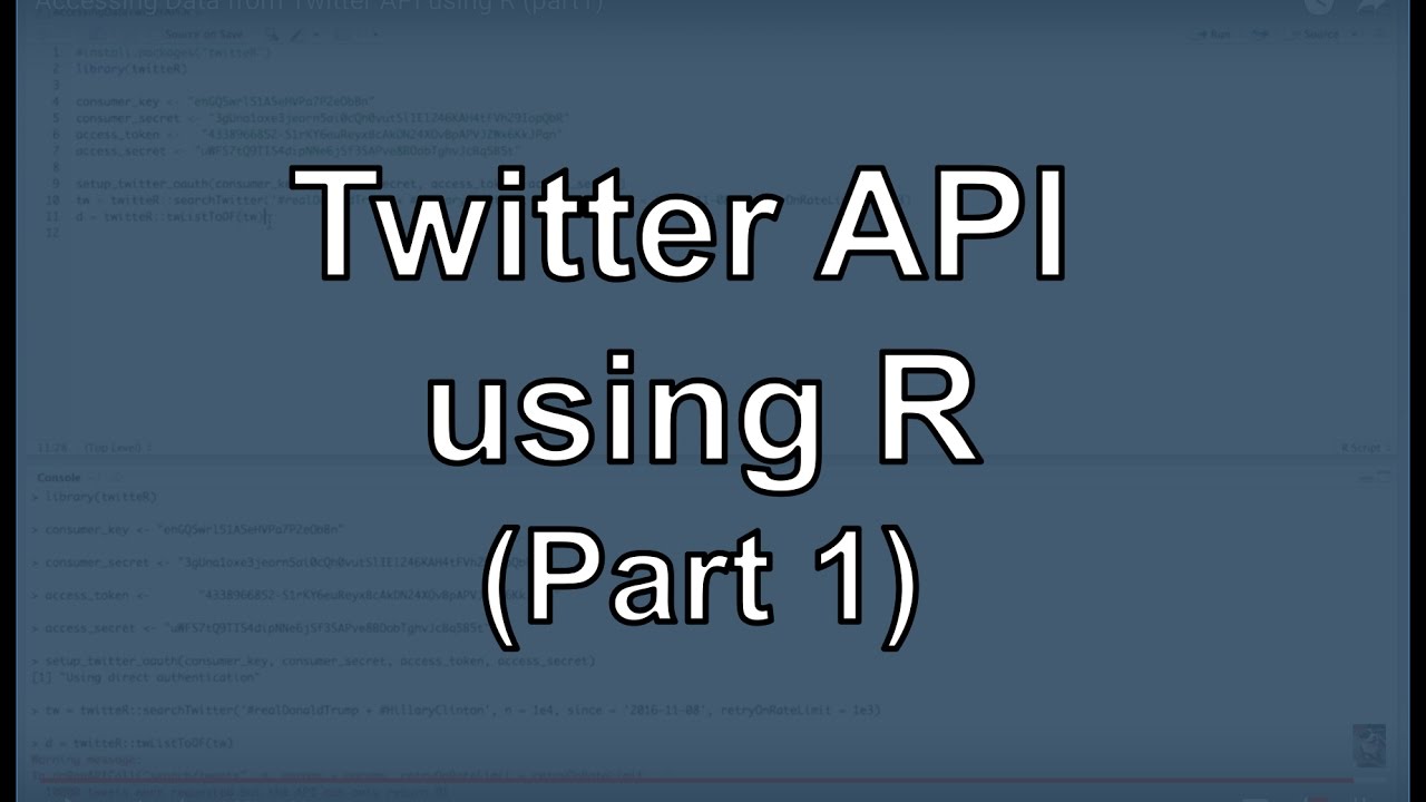 Twitter API using R (part1)