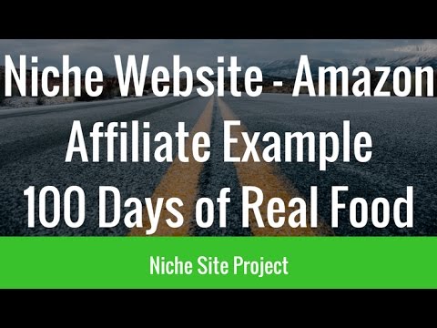 Amazon Affiliate Site Example - 100 Days of Real Food (associates program)