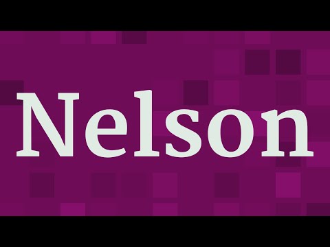 NELSON pronunciation • How to pronounce NELSON