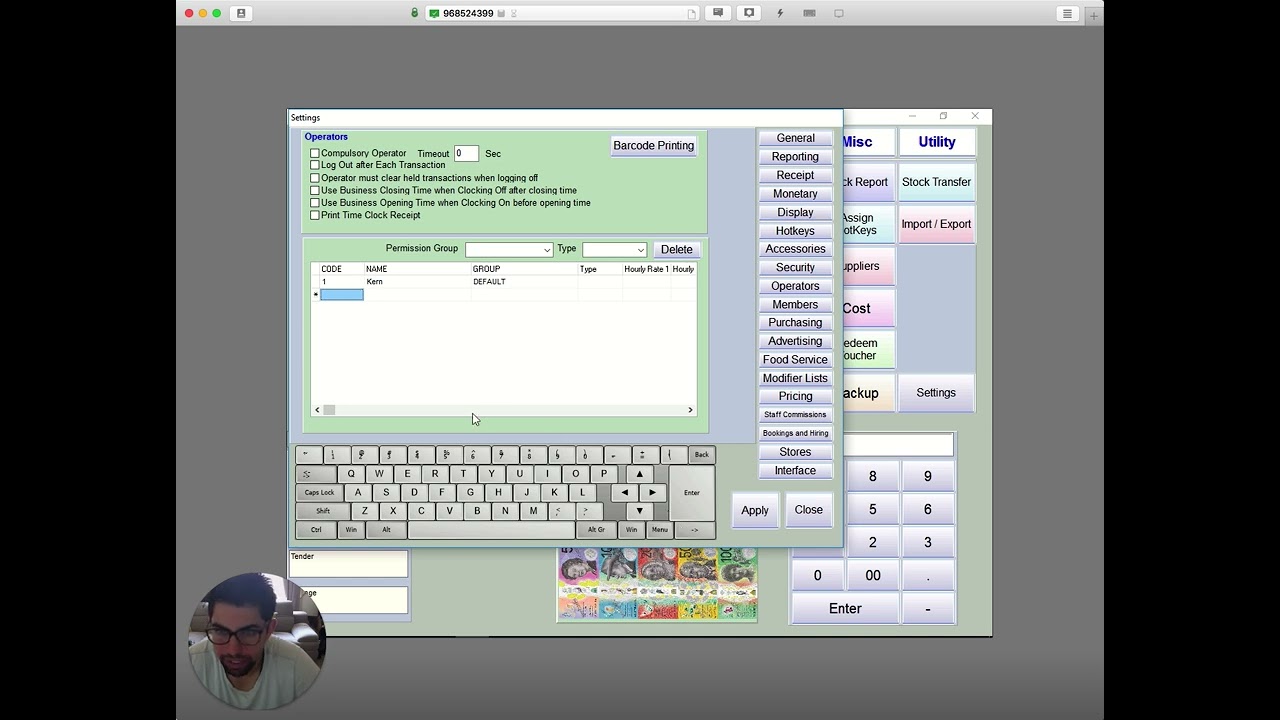 Creating Staff Logins
