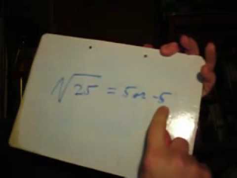 Positive and Negative Square Roots