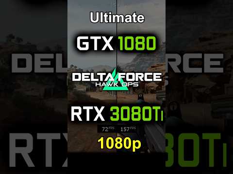 GTX 1080 vs RTX 3080 Ti in Delta Force: Hawk Ops | 1080p