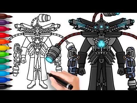 HOW TO DRAW NEW SUPER UPGRADED TITAN CAMERAMAN 2.0 | Skibidi Toilet Fanmade - Easy Drawing