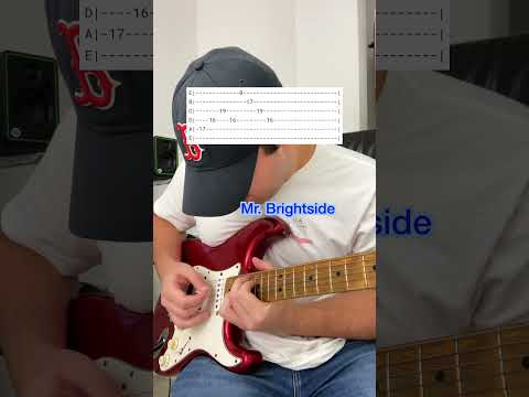 How To Play "Mr. Brightside" by The Killers - 1/2 Step Down Tuning - #guitar #guitarcover
