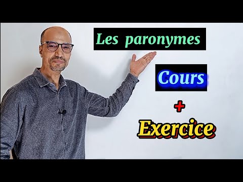 Les paronymes 👉 Cours + exercice corrigé 😍
