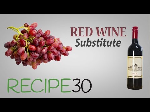 How to substitute red wine for cooking