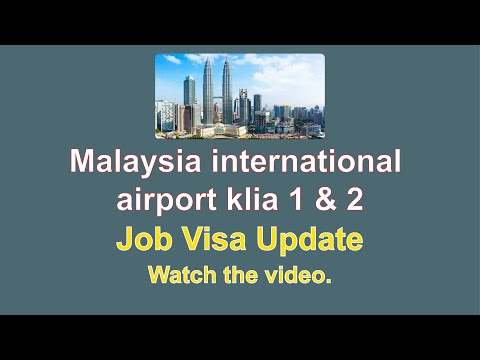 Job Visa in Malaysia !! Airport job !! Job Visa update !! KJ global !!