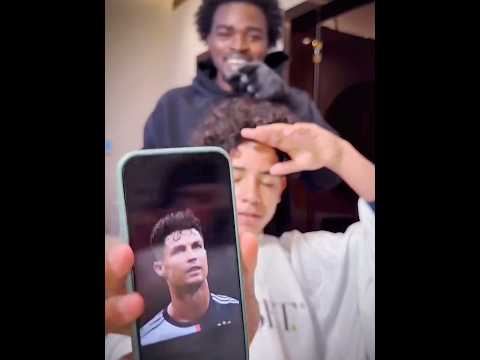Ronaldo Jr. Copied His Dad's Hairstyle 🔥