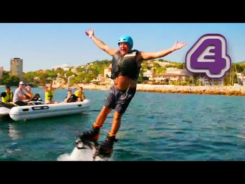 Tour Guide Brendan Has Trouble Staying Above Water On Flyboard | Coach Trip: Road To Marbs