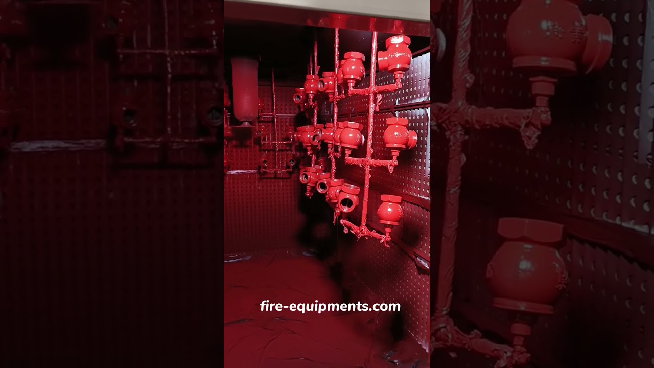 Indoor fire hydrant automatic painting