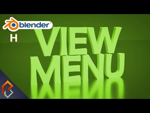 Blender beginner tutorial View Menu 4