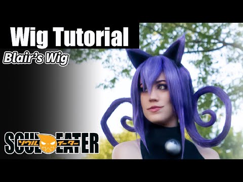 How to Make Blair's Wig from the anime Soul Eater- DIY Cosplay Wig Tutorial