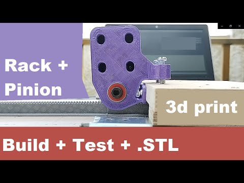 Nema 17 Rack and Pinion drive system prototype by code_and_contour ...