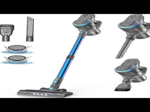 YISORA N300 Cordless Upright Vacuum Cleaner, 20Kpa Ultra Lightweight Stick Vacuum for Carp