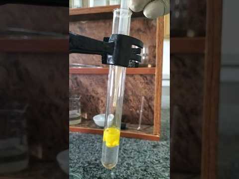 lead acetate and potassium iodide #experiment #chemicalanalysis #science #acidicradicals #chemistry