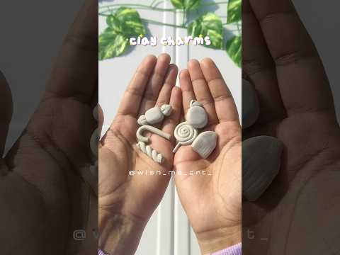 Diy clay charmsπ¬#diy #clayart #claycharms #charm #clayartcreations #clayideas #airdryclay #mouldit