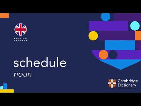 How to pronounce schedule | British English and American English pronunciation