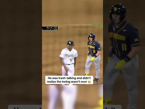 He didn't realize the inning was over 😅