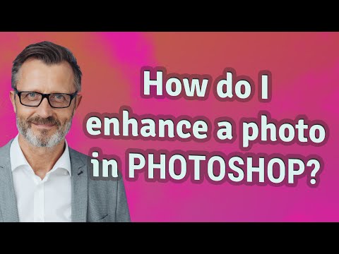 How do I enhance a photo in Photoshop?