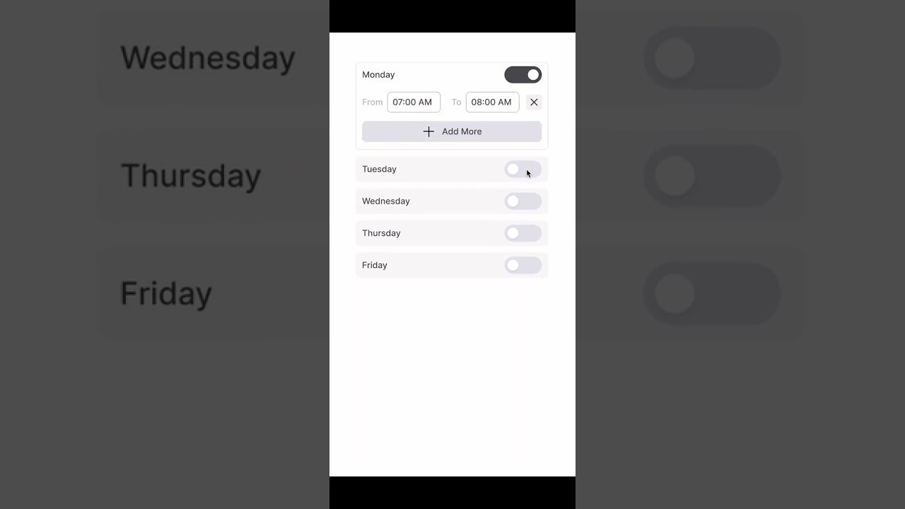 Creating a Slot Picker Prototype in Figma: Add and Delete Day-Time Slots