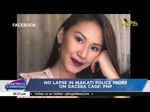 No lapse in Makati Police probe on Dacera case: PNP