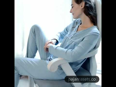 Ladies' pajamas set, womens' home clothes with round necklaces