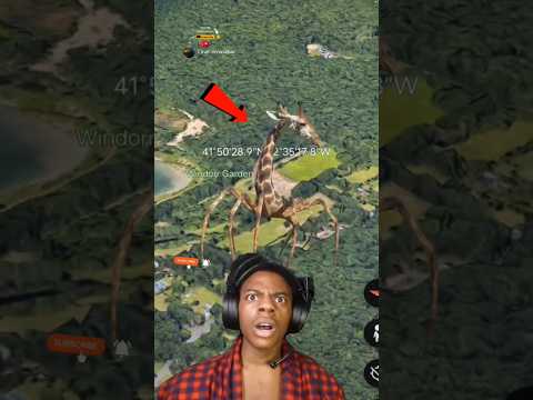 I Found Very Weird Spider Giraffe in Google Earth and Google Maps #shortsfeed #universalskt #mapping