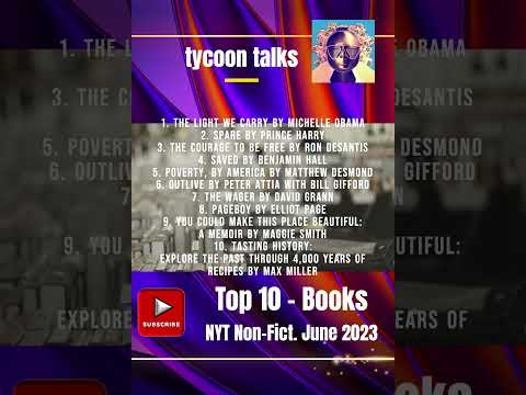 Top 10-Books-Non-Fiction-New York times best selling in June 2023